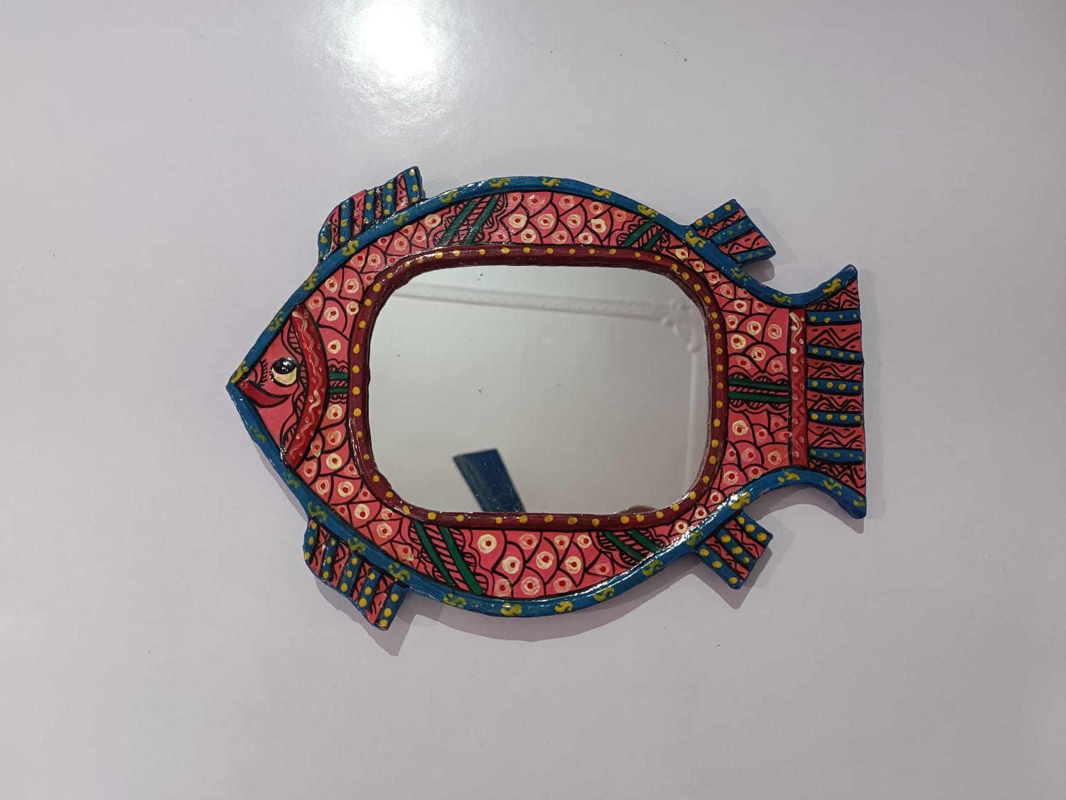 Fish Shaped Mirror - Incredible Mithila